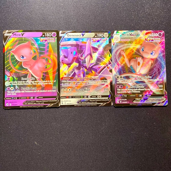 Toys | Mew And Genesect Pokemon Cards | Poshmark